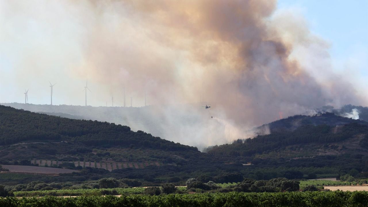 El incendio del monte Yerga en La Rioja ha calcinado ya 70 hectáreas ...